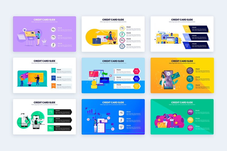 Credit Card Infographic Slides | Template for Google Slides | Best ...