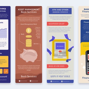 Banking Vertical Infographic Templates | Diagrams for Powerpoint ...
