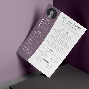 Kelly Resume Template | Professional Microsoft Word CV Template ...