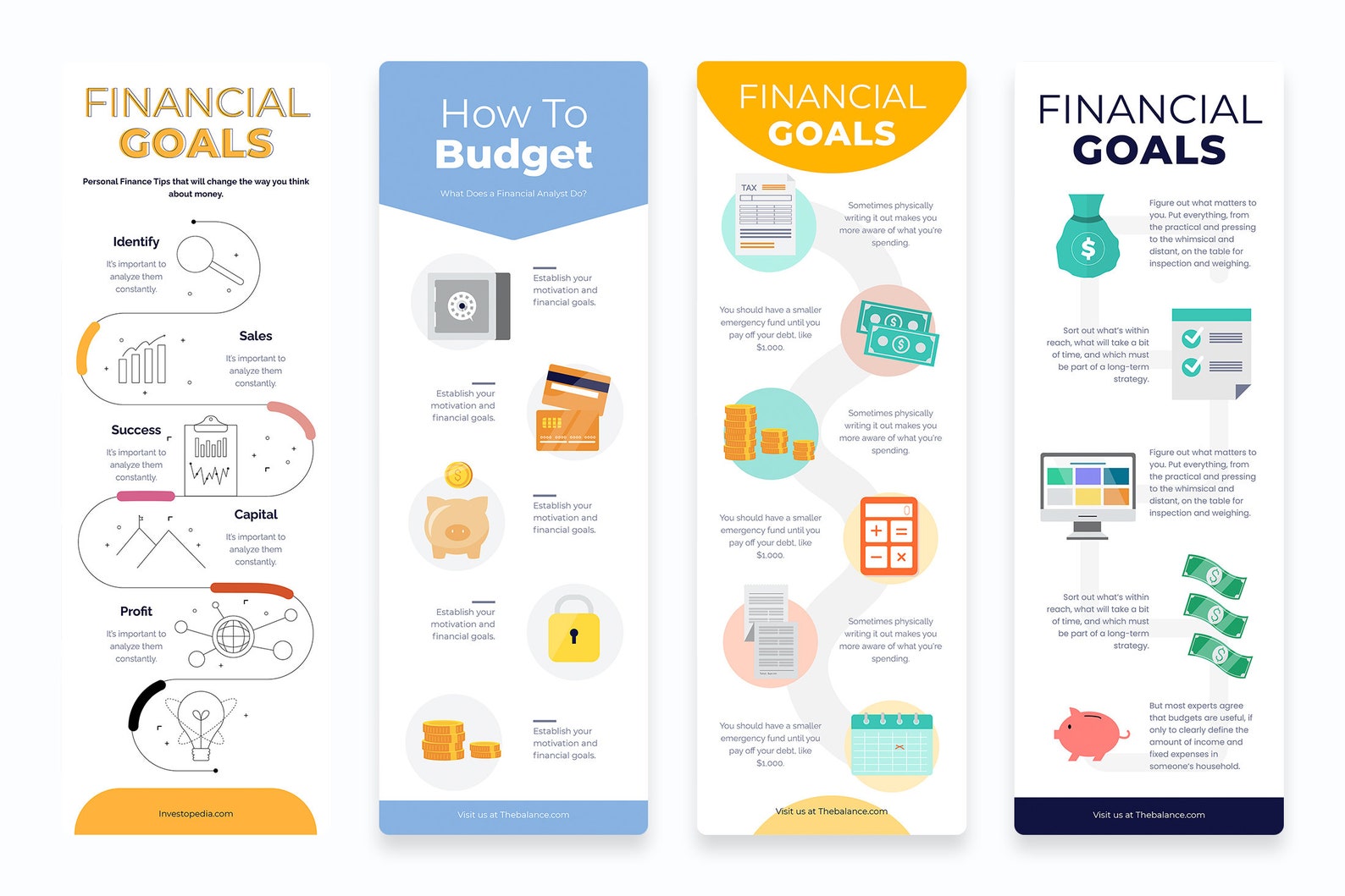 Financial Vertical Infographic Templates | Diagrams for Powerpoint ...