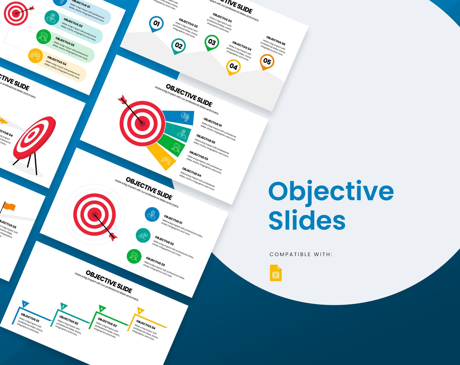 Objective Slides Template for Google Slides | Minimal Work | Modern ...