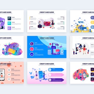 Credit Card Infographics Template for Google Slides Best Google Slides ...