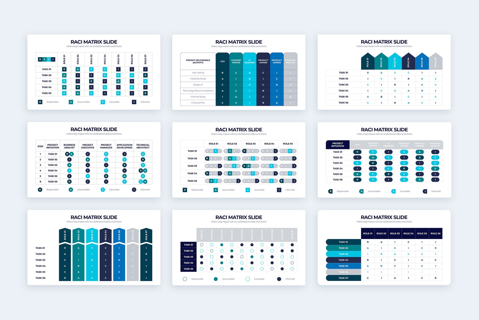 RACI Matrix Infographics Template for Keynote Best Keynote Template ...