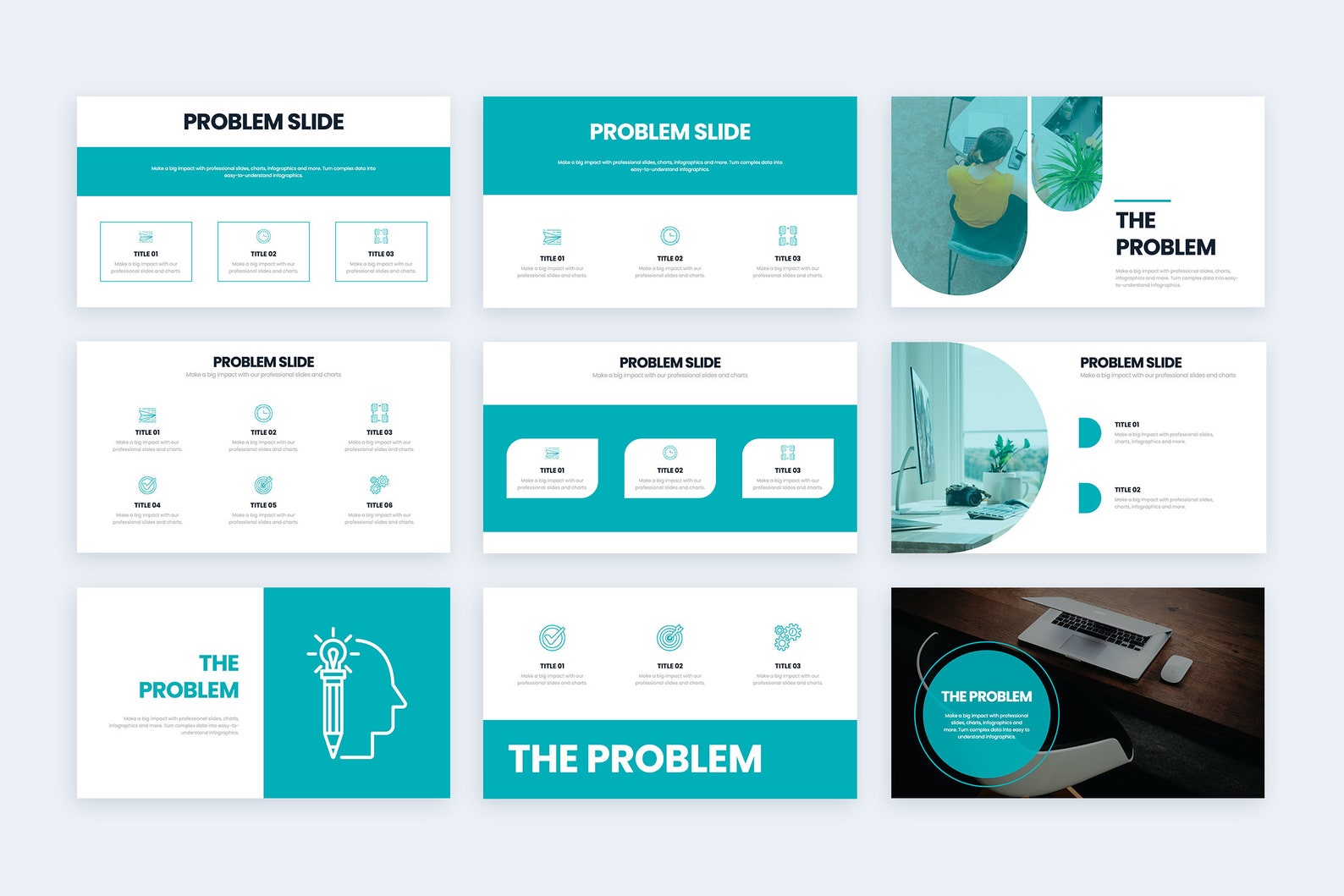 Problem Slides Template for Powerpoint | Minimal Work | Modern | Best ...