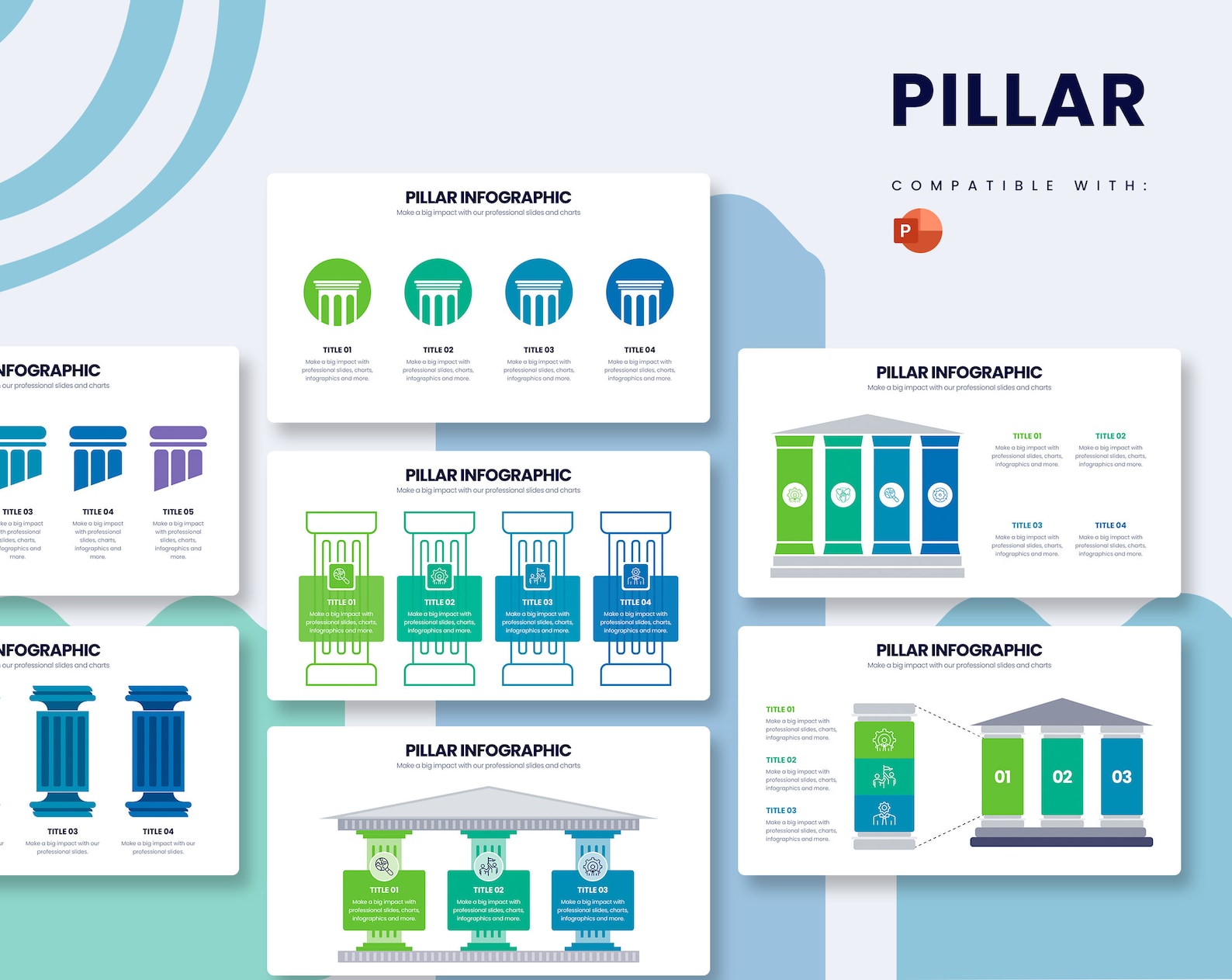Pillar Infographics | Template for Powerpoint, Best Powerpoint Template ...