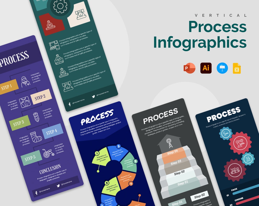 Process Vertical Infographic Templates | Diagrams for Powerpoint ...
