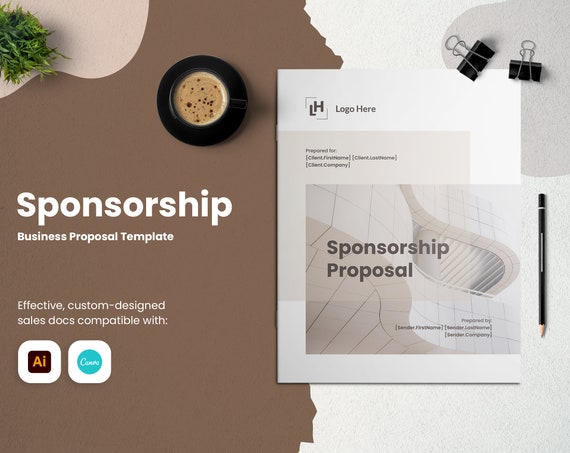 Sponsorship Proposal Template for CANVA & ILLUSTRATOR | Etsy Australia