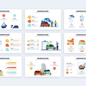 Insurance Infographics Template for Illustrator Best Illustrator ...