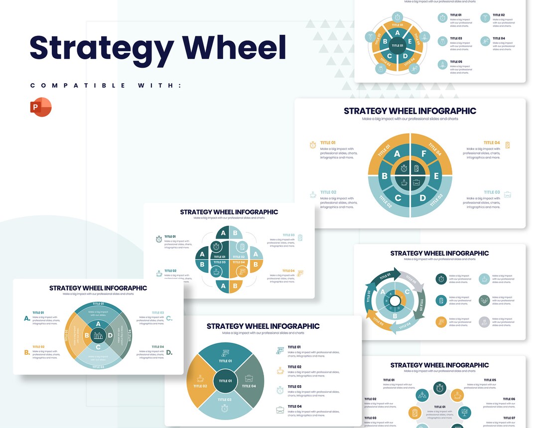 Strategy Wheel Infographics | Powerpoint Template, Template for ...