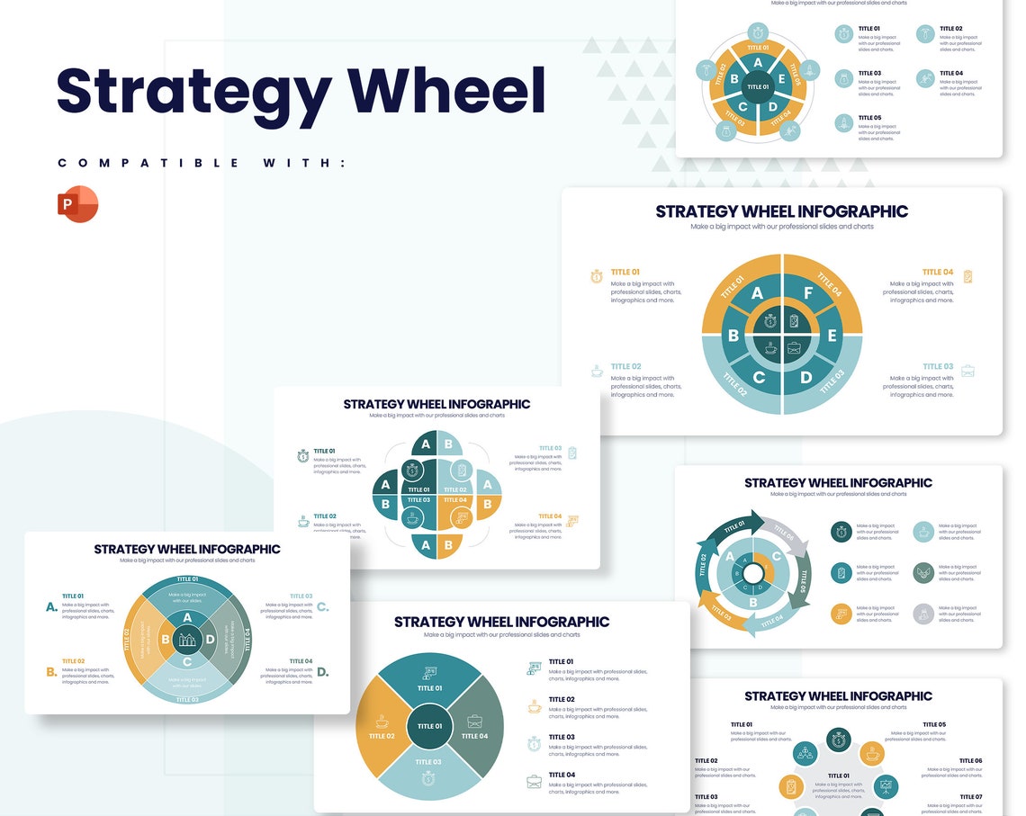 Strategy Wheel Infographics | Powerpoint Template, Template for ...