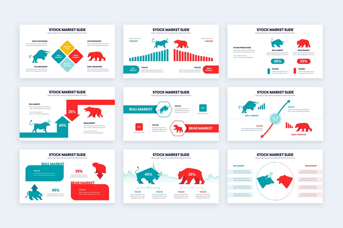 Stock Market Infographics | Google Slides Template, Template for Google ...