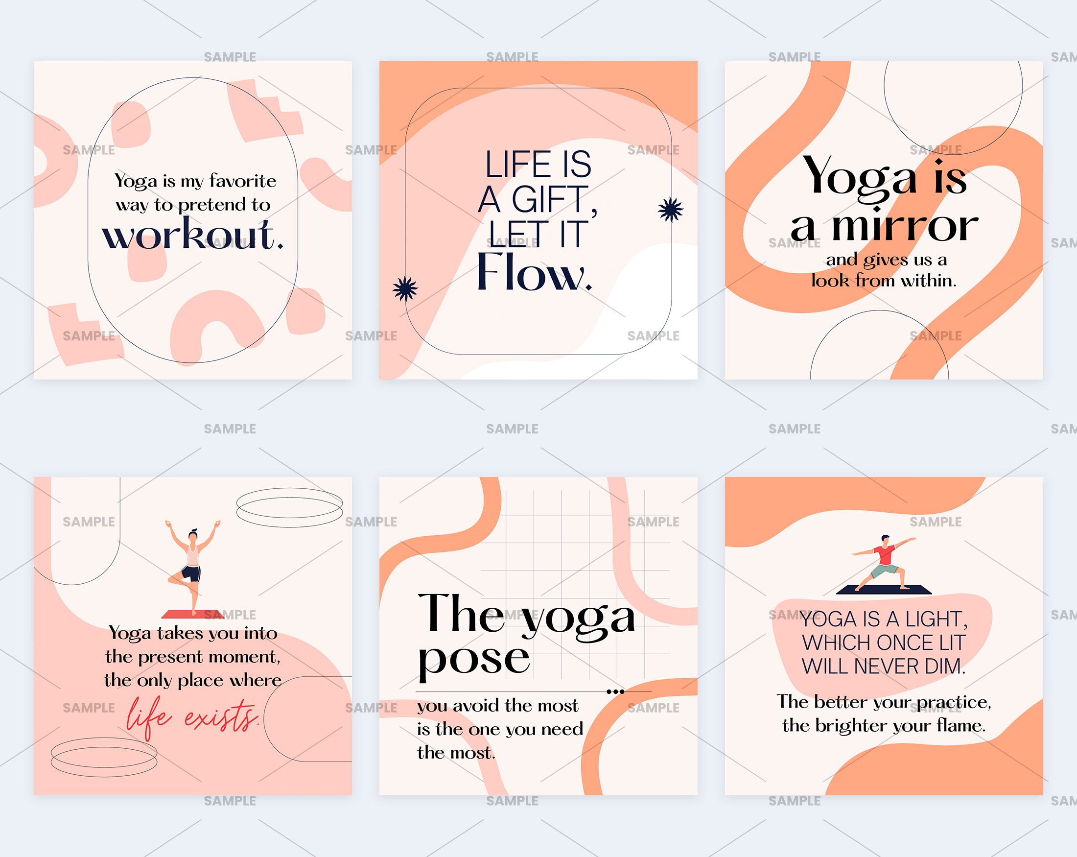 Yoga Viral Quote Social Media | CANVA Templates, Yoga Instagram ...