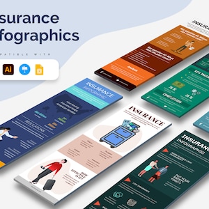 Insurance Vertical Infographic Templates | Diagrams for Powerpoint ...