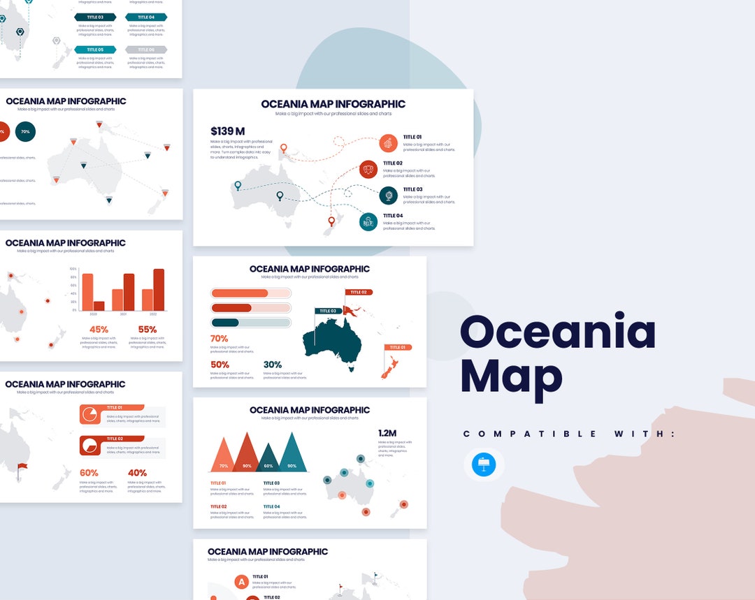 Oceania Map Infographics | Template for Keynote | Best Keynote Template ...