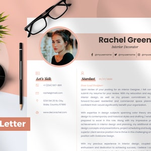 Aria Resume Template | Professional Microsoft Word CV Indesign Template ...