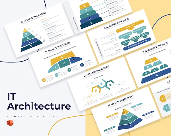 IT Architecture Infographics Powerpoint Template Template - Etsy