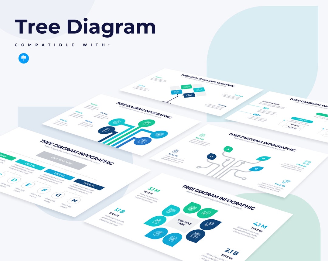 Tree Diagram Infographics | Template for Keynote | Best Keynote ...