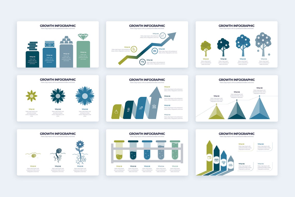 Growth Infographics Powerpoint Template, Template for Powerpoint ...