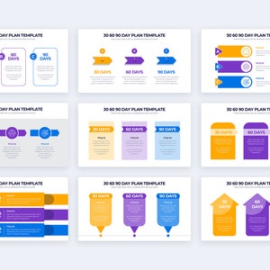 30 60 90 Days Plan Infographics | Template for Illustrator | Best ...