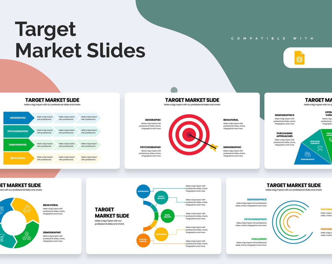 Target Market Slides Template for Google Slides | Minimal Work | Modern ...