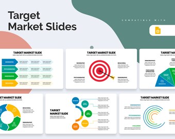 Target Market Slides Template for Powerpoint Minimal Work | Etsy