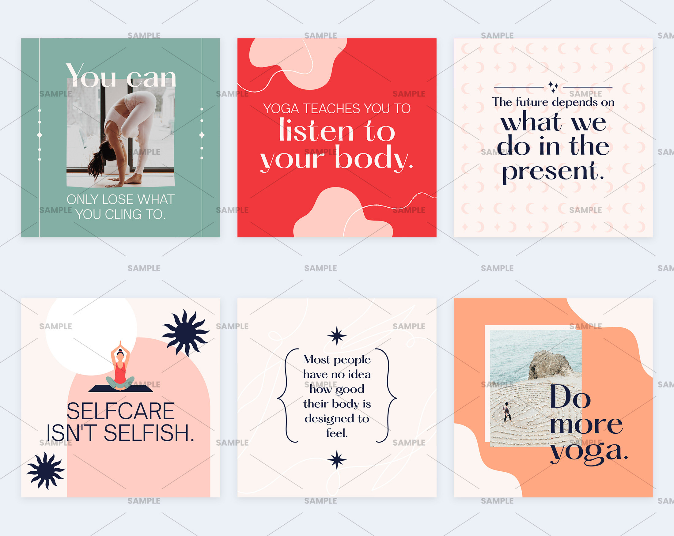 Yoga Viral Quote Social Media | CANVA Templates, Yoga Instagram ...