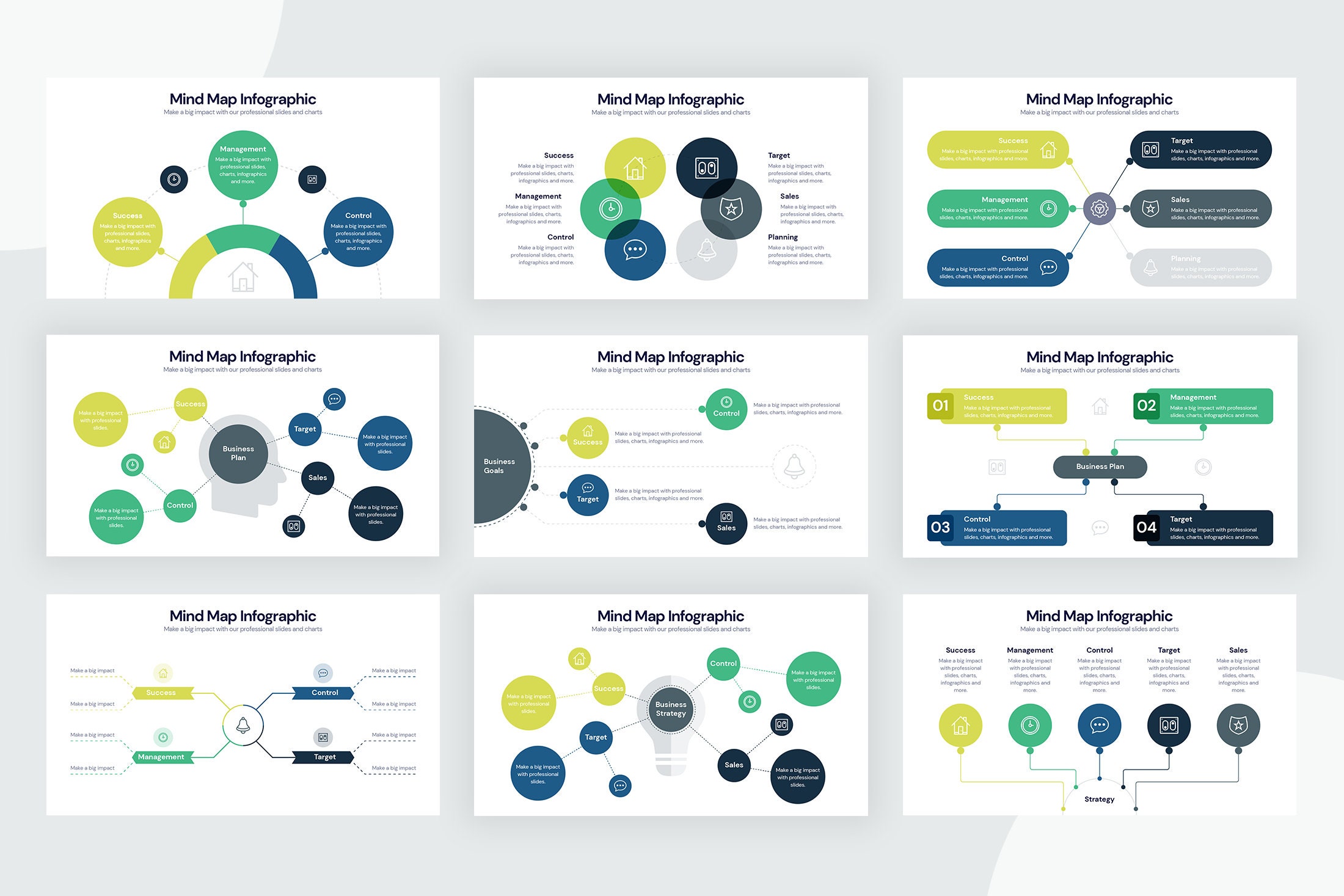 Mind Map Infographic Templates | Diagrams for Powerpoint, Illustrator ...