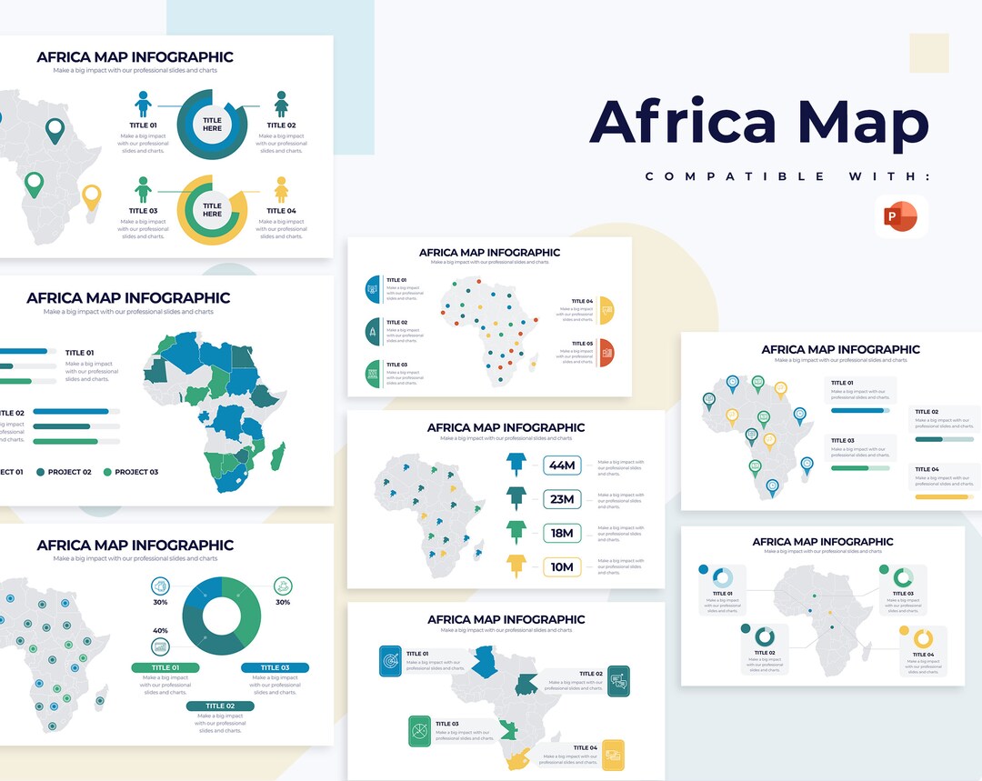 Africa Map Infographics | Powerpoint Template, Template for Powerpoint ...