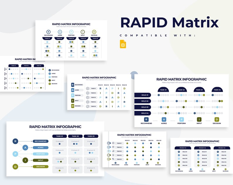 RAPID Matrix Infographics | Template for Google Slides | Best Google ...