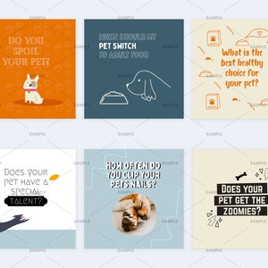 Pet Engagement Question Social Media | CANVA Template, Engagement Boost ...