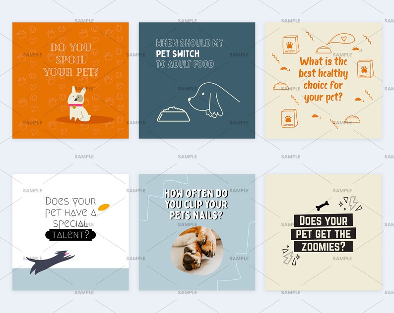 Pet Engagement Question Social Media | CANVA Template, Engagement Boost ...