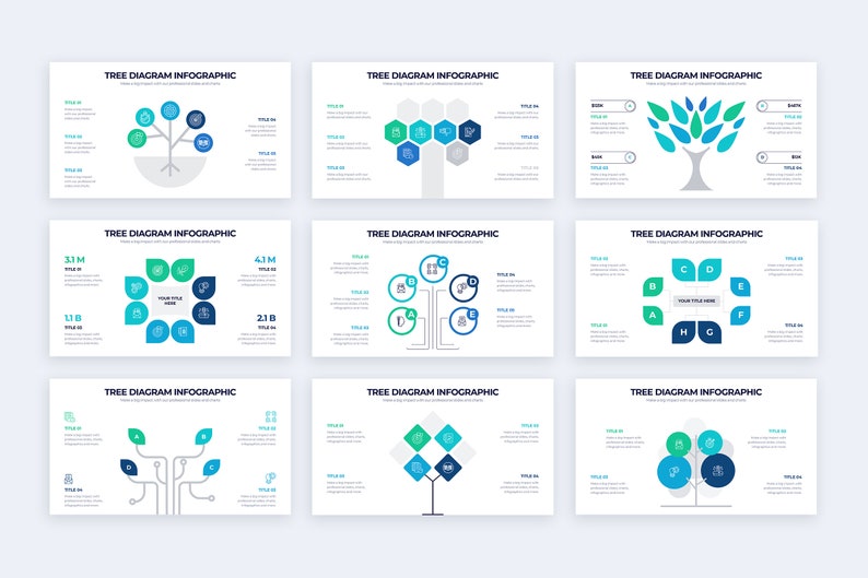 Tree Diagram Infographics | Template for Keynote | Best Keynote ...