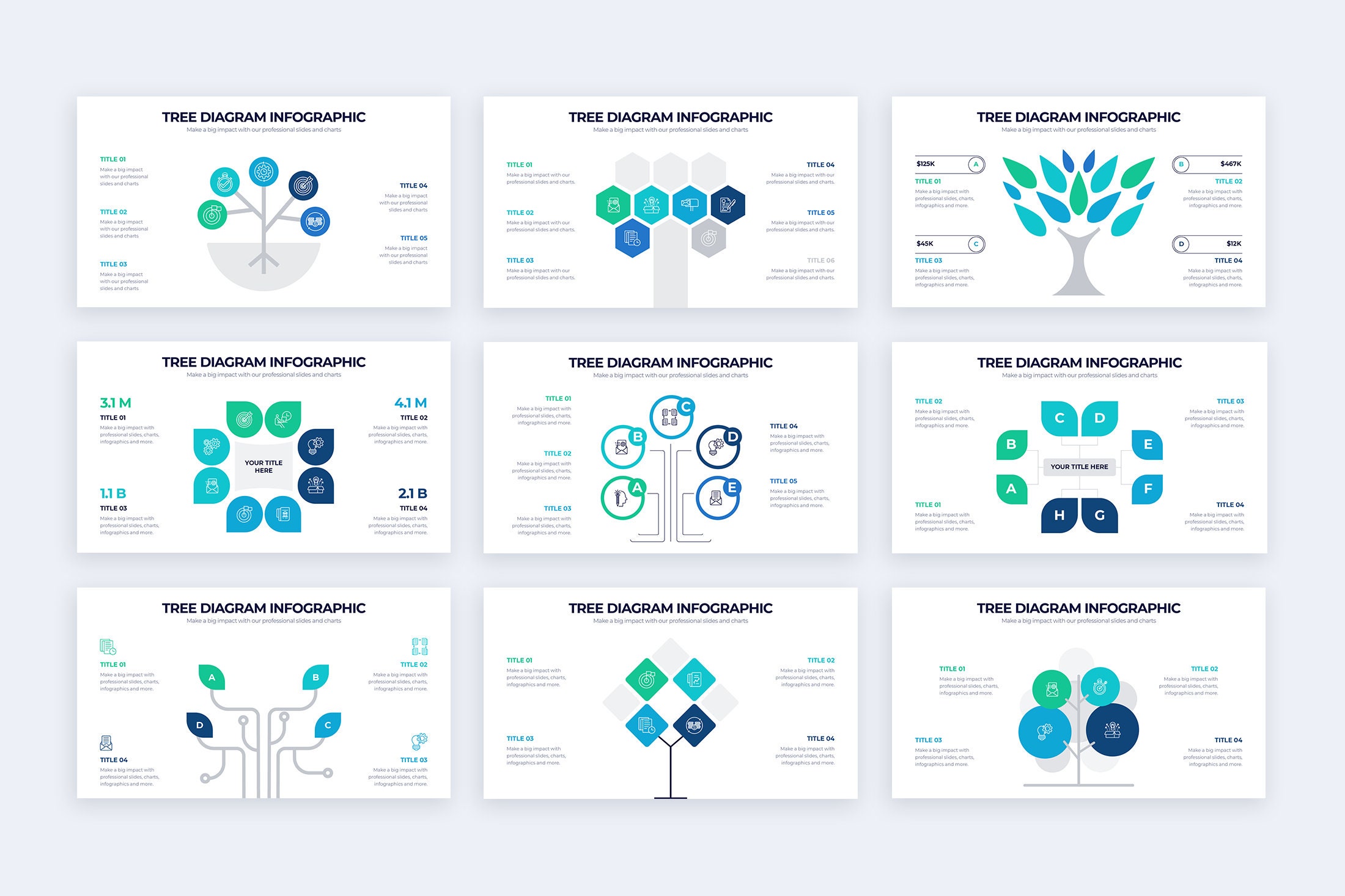 Tree Diagram Infographics | Template for Keynote | Best Keynote ...