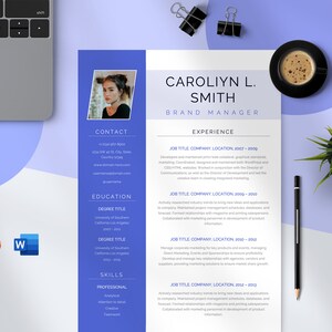 Nora Resume Template | Professional Microsoft Word CV Template ...