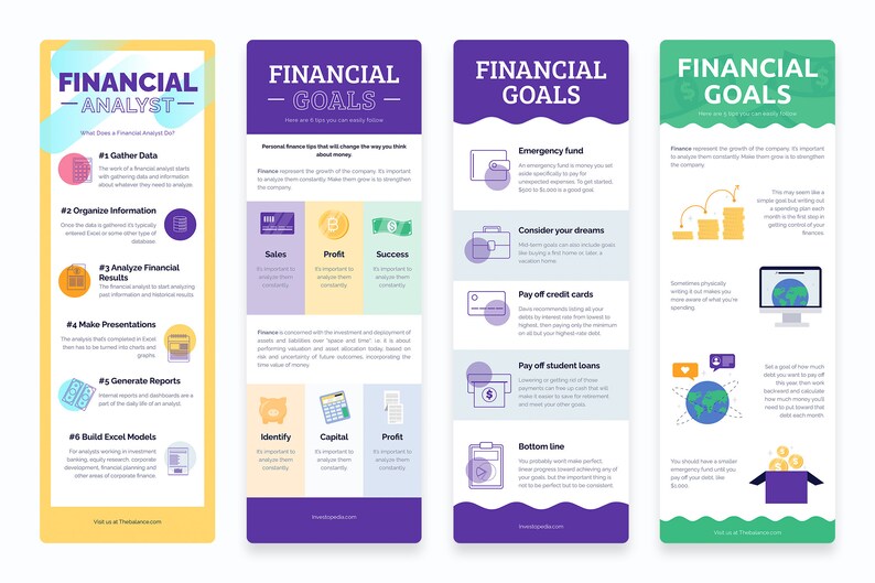 Financial Vertical Infographic Templates | Diagrams for Powerpoint ...