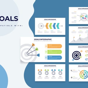 Goals Infographic Slides | Template for Illustrator | Easy to Edit ...