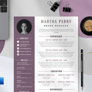 Kelly Resume Template | Professional Microsoft Word CV Template ...