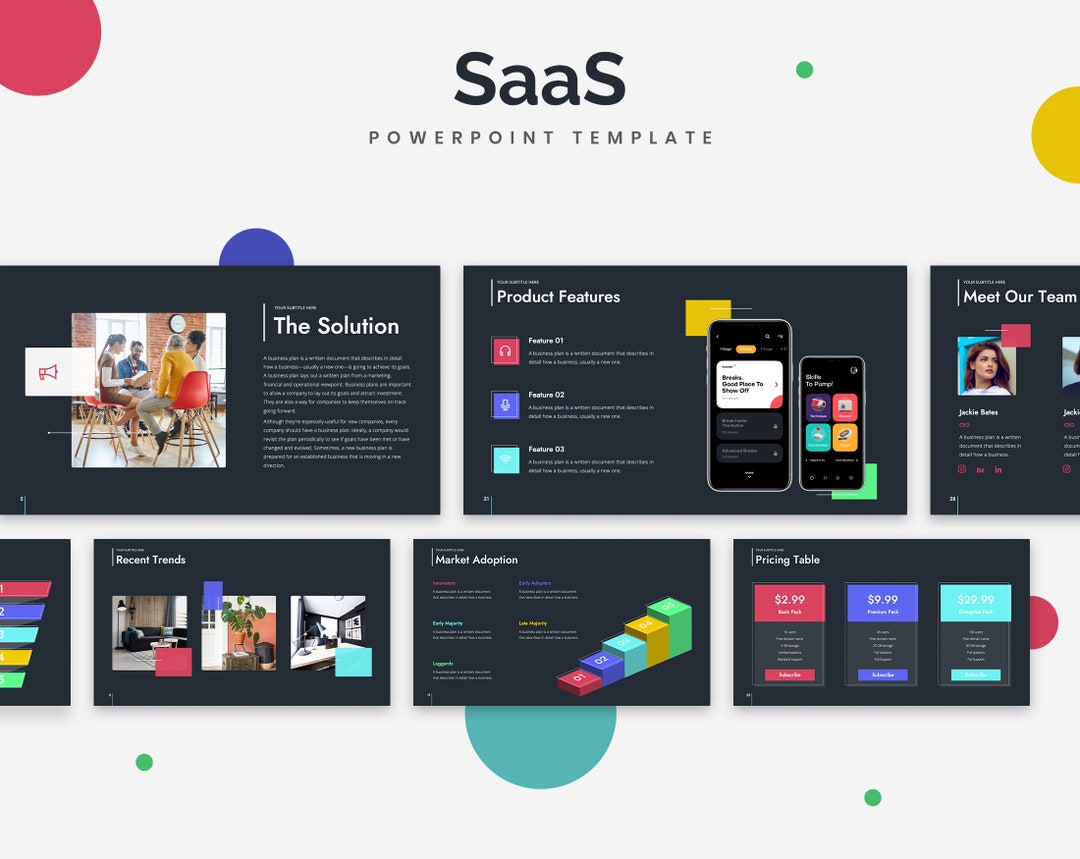 Saas Startup Powerpoint Template | Presentations for Microsoft Business ...