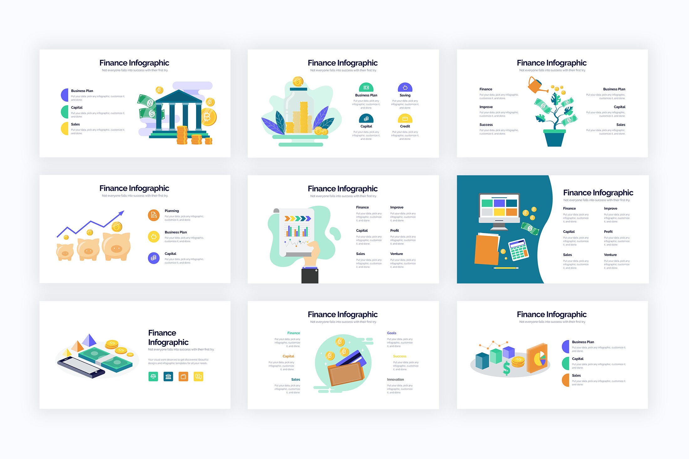 Finance Infographic Templates | Diagrams for Powerpoint, Illustrator ...