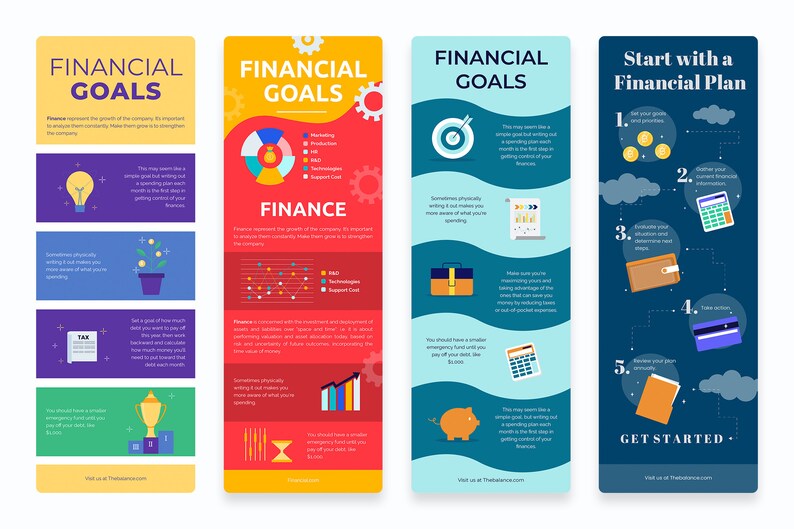 Financial Vertical Infographic Templates | Diagrams for Powerpoint ...