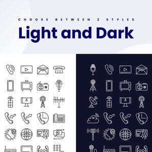 Telecommunications Icons | Vector Icons for Powerpoint, Keynote ...