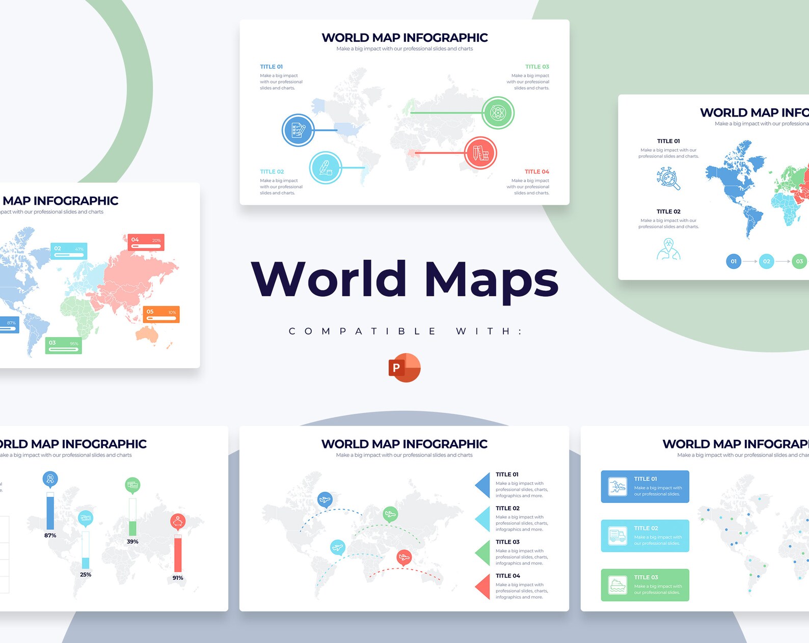 World Maps Infographics | Template for Powerpoint | Best Powerpoint ...