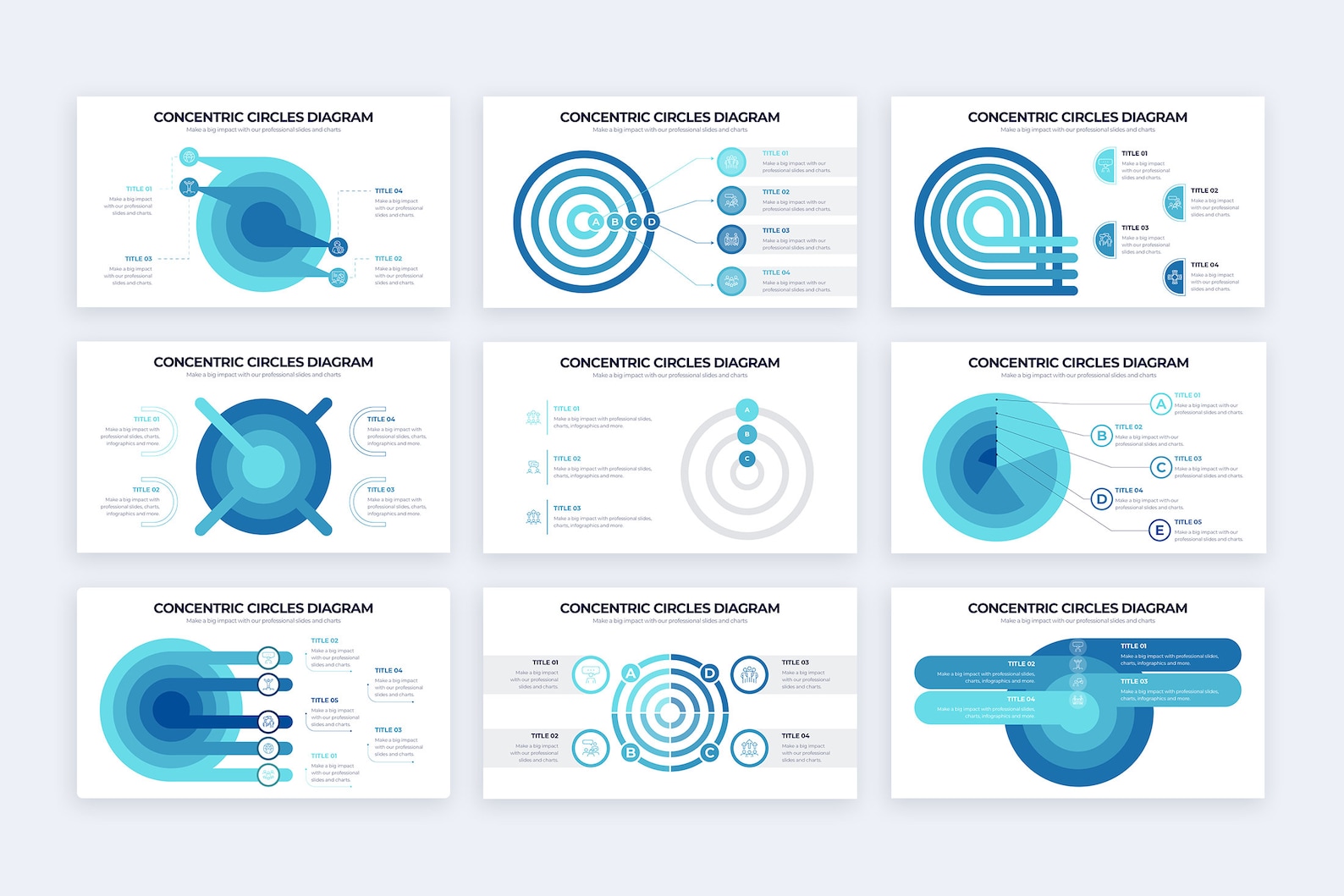 Concentric Circles Diagrams Infographics| Powerpoint Template, Template ...