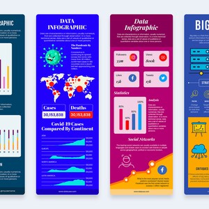 Data Vertical Infographic Templates | Diagrams for Powerpoint ...