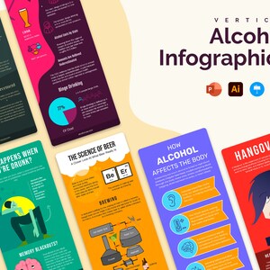 Alcohol Vertical Infographic Templates | Diagrams for Powerpoint ...
