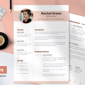 Aria Resume Template | Professional Microsoft Word CV Indesign Template ...