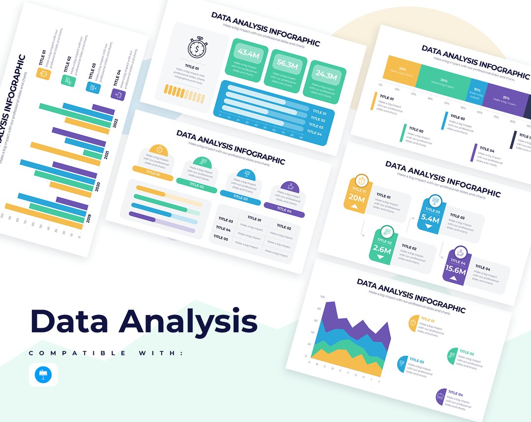Data Analysis Infographics Template for Keynote Best Keynote Template ...