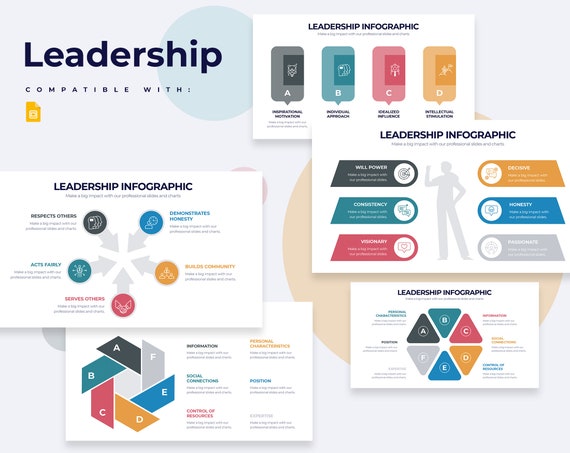 Leadership Infographics Template for Google Slides Best - Etsy