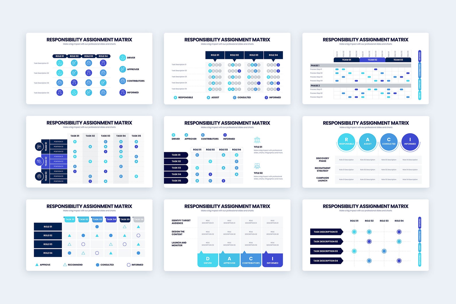 Responsibility Assignment Matrix Infographics | Template for ...