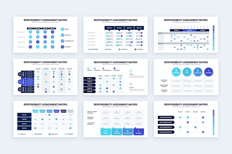 Responsibility Assignment Matrix Infographics | Template for ...